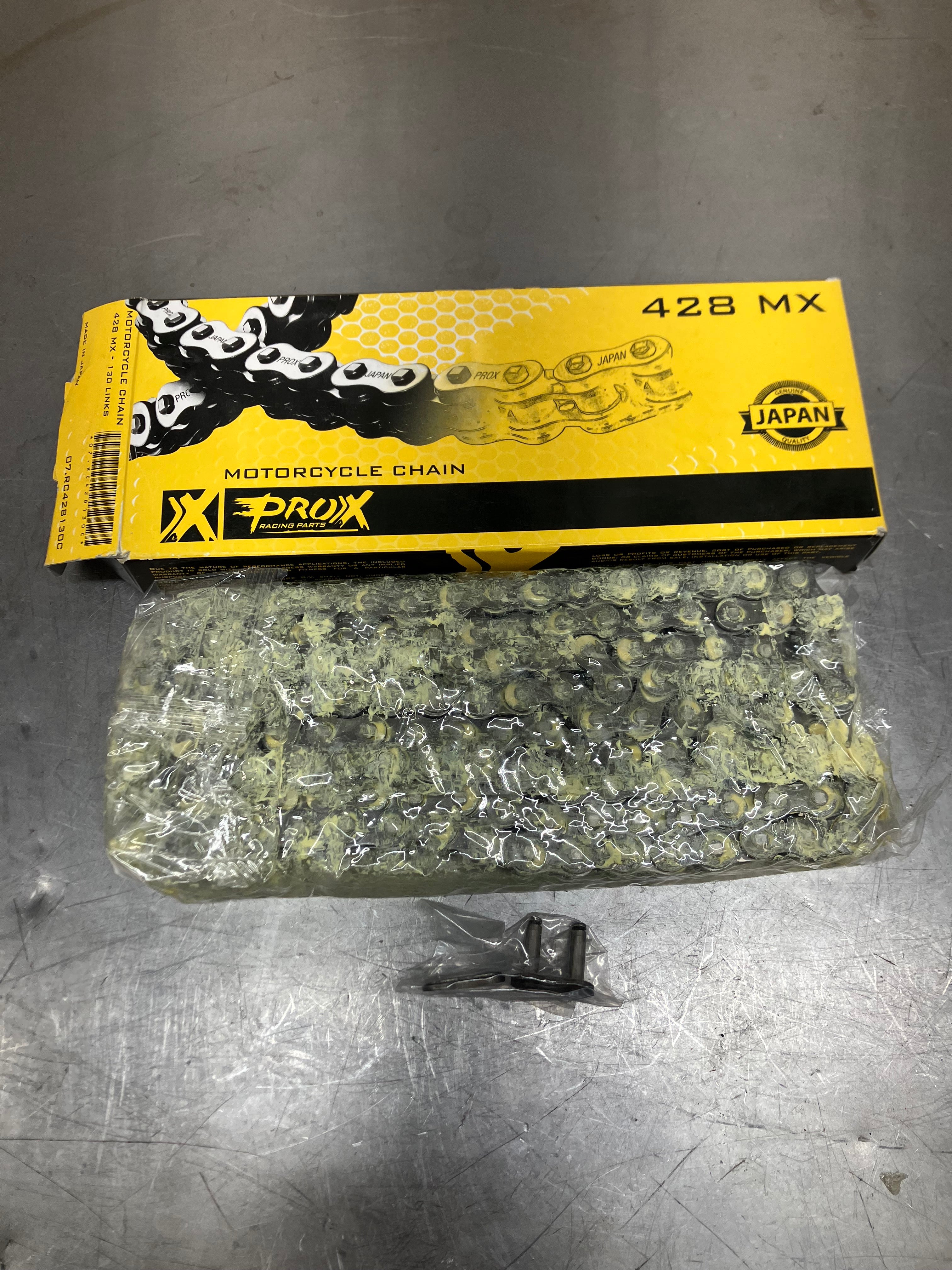 PROX 428 MX CHAIN 130 LINK W/ CLIP LINK 07.RC428130C – Triplescycleworks
